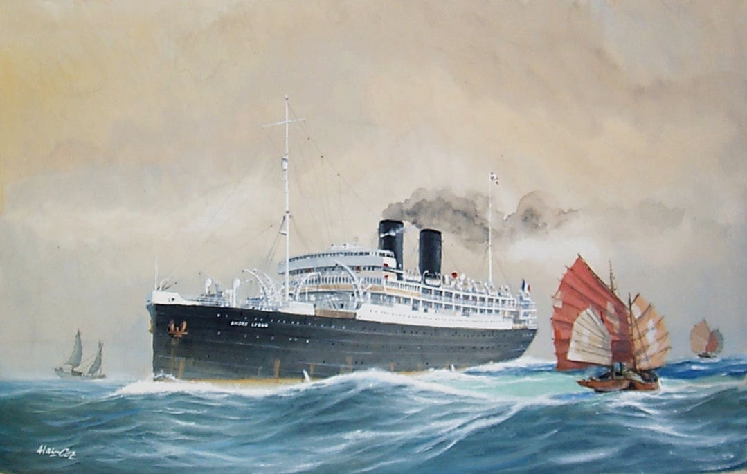 le paquebot ANDRE LEBON des Messageries Maritimes